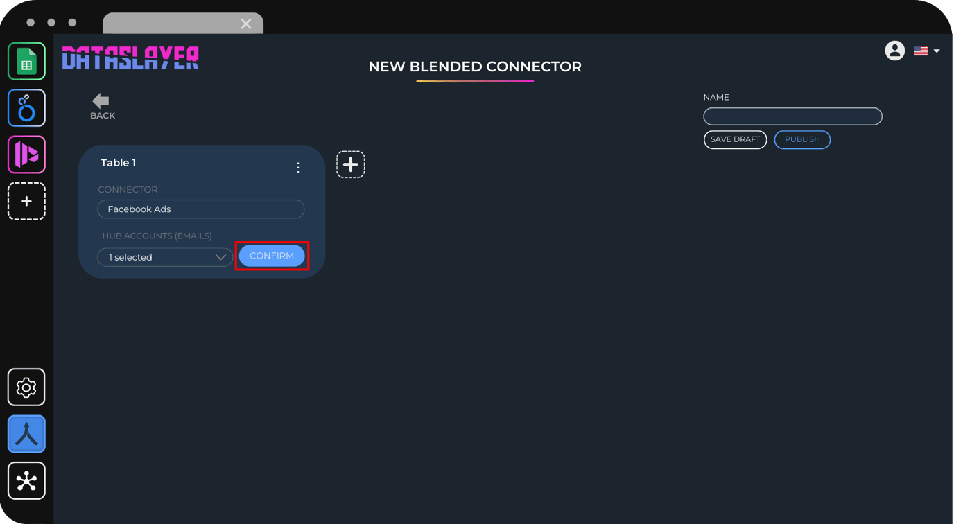 How to create and configure a Blended Connector in Dataslayer